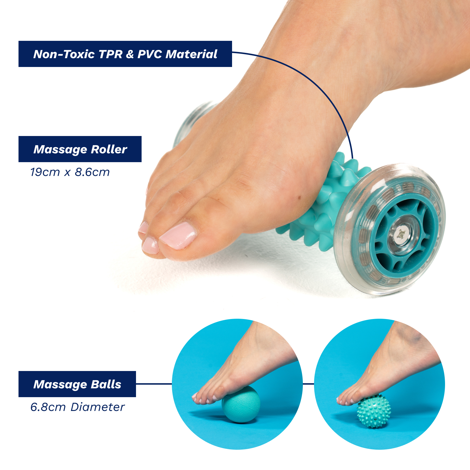 Arch Motion Foot Roller Massage Ball Set Hyper Arch Motion